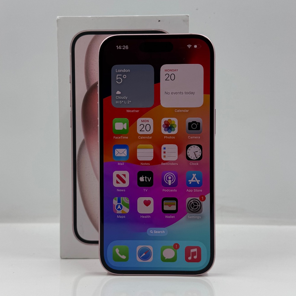 Pre-owned APPLE iPHONE 15 128GB - PINK A3090 100% BATTERY UNLOCKED ...